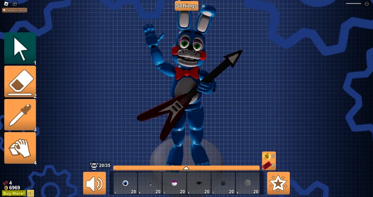 Day 1 of remaking fnaf 1 renders in TPRR's oc creator | Fandom