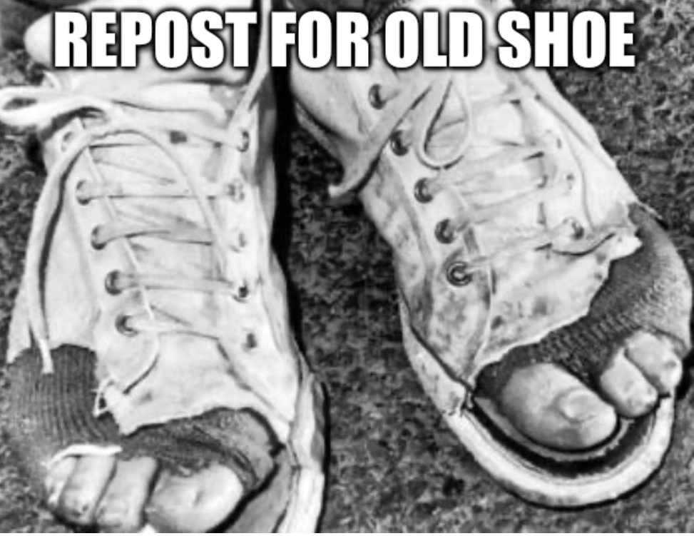 repost for old shoe | Fandom