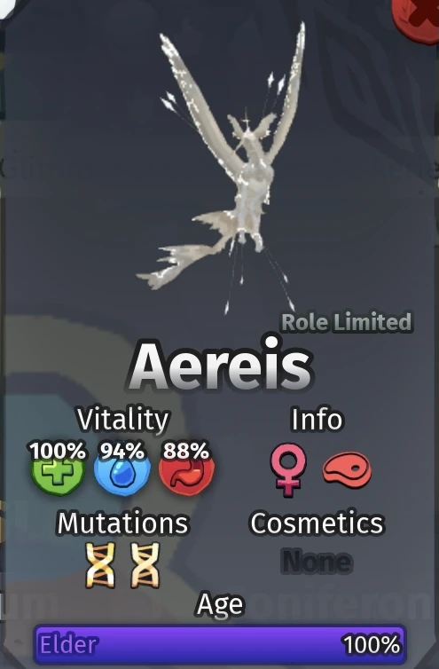 Trading Glimmer Leucistic Female Aeries! | Fandom