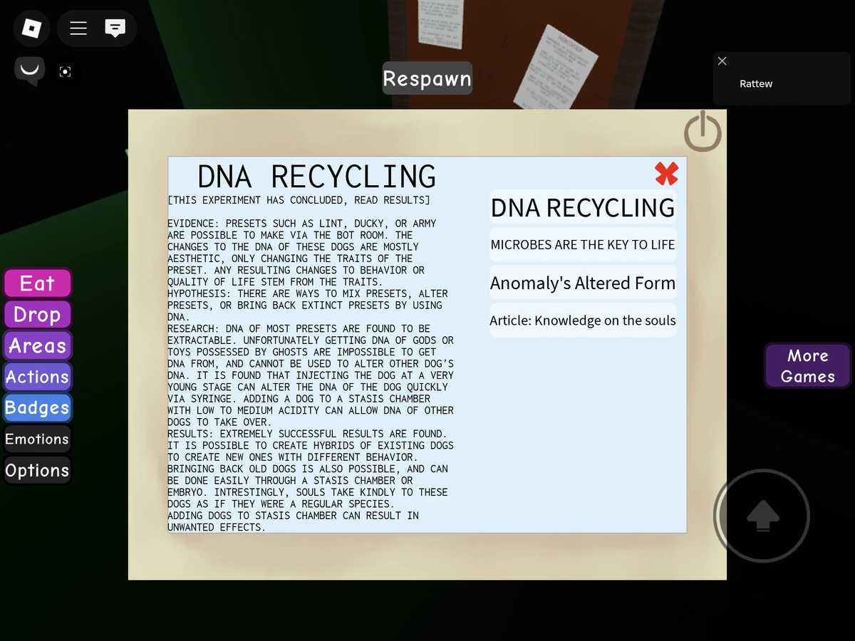 SCIENCE REPORT | Be a Wobble Dog Wiki | Fandom