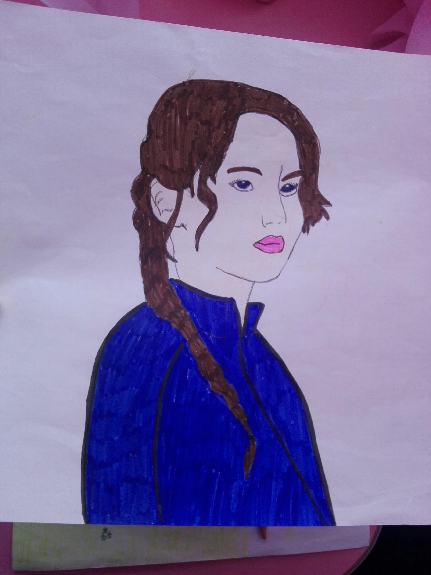 My drawing with Katniss Everdeen👑 | Fandom