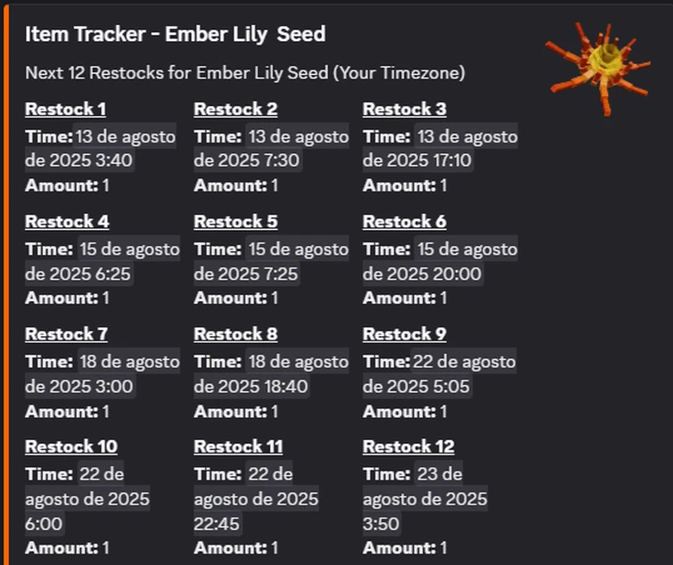 for yall (btw its a 98% that it actually goes in stock and its the european part of spain time ...