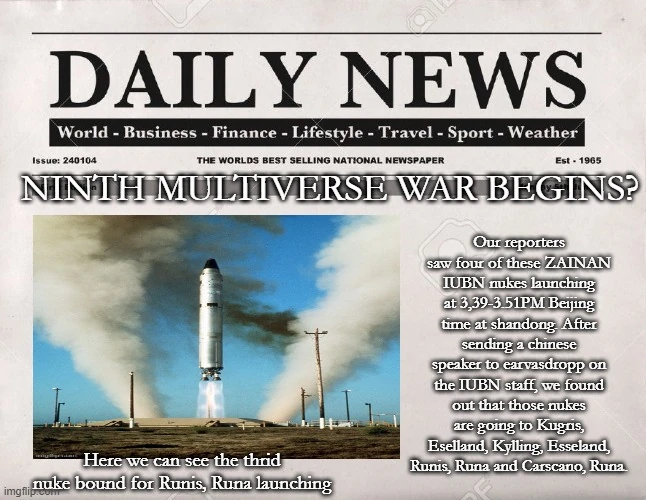 NINTH MULTIVERSAL WAR SIGNUPS | Fandom