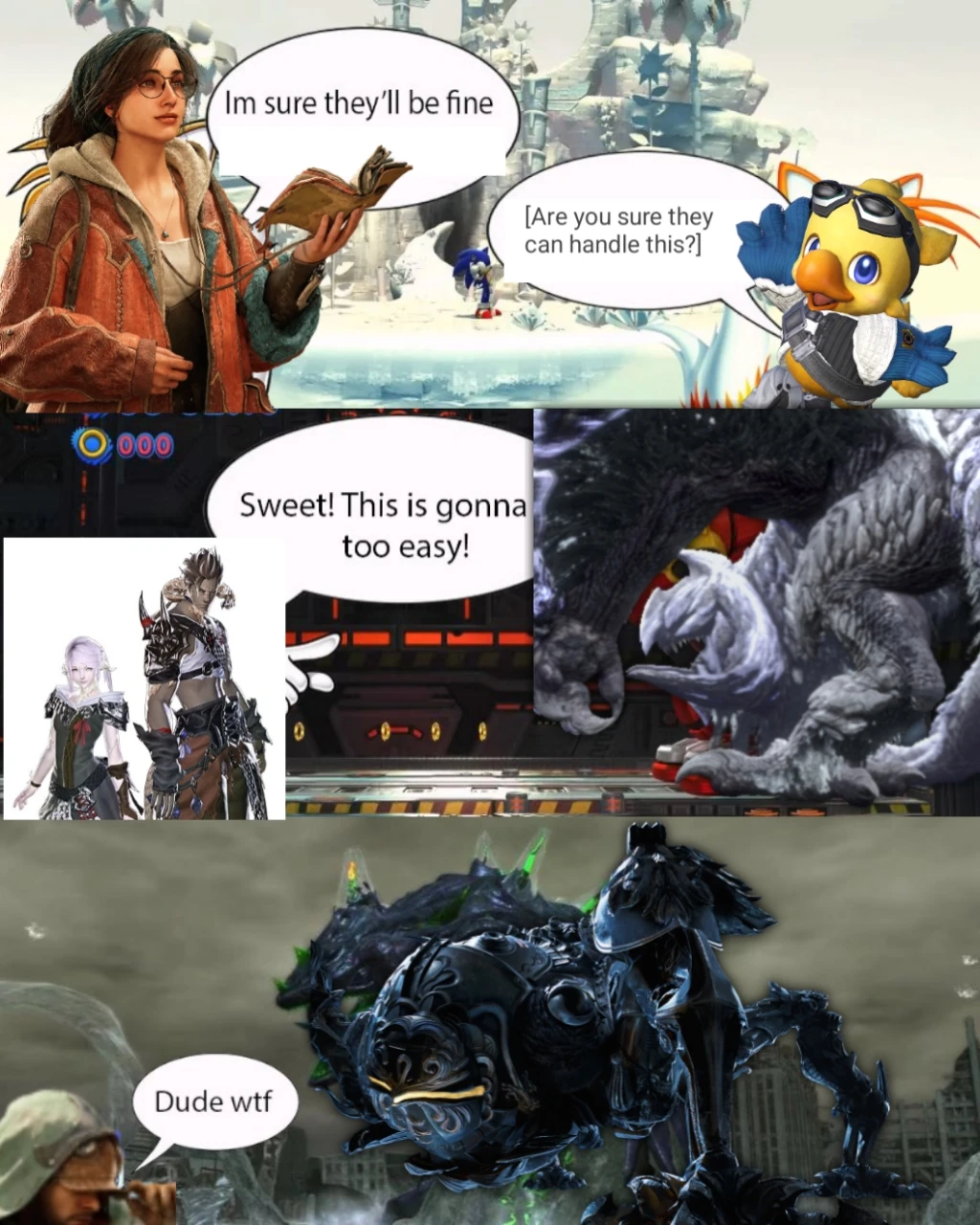 the mhwilds and ffxiv collab in a nutshell | Fandom