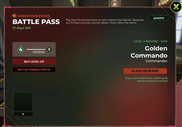 opinions on the golden commando commander skin/tower? | Fandom