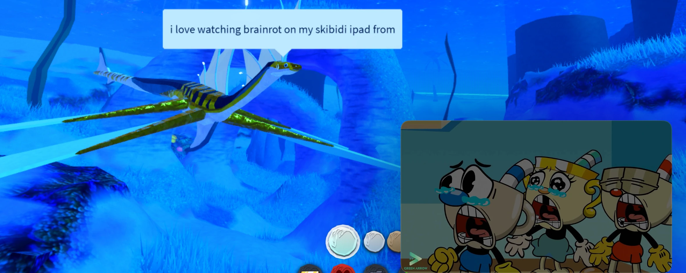 i love watching brainrot on my skibidi ipad from ohio and fanum taxing ...