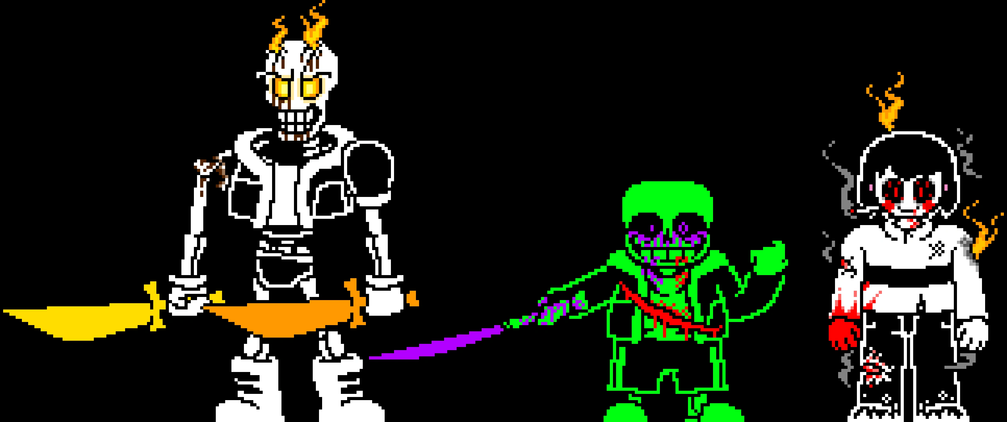 DE!Murple!Bad time trio phase 2! | Fandom