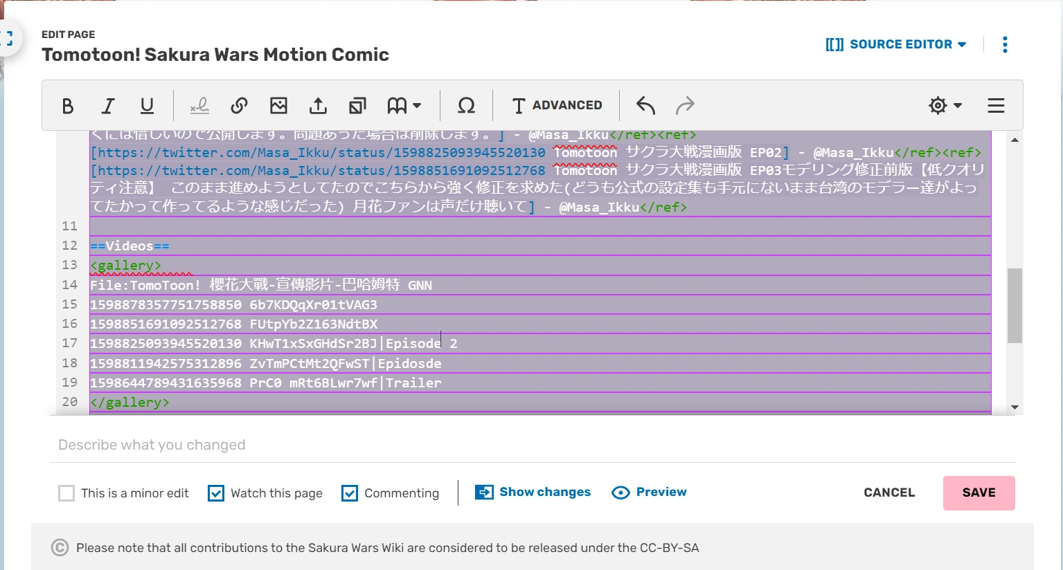 Why is the Source Editor on my wiki messed | Fandom