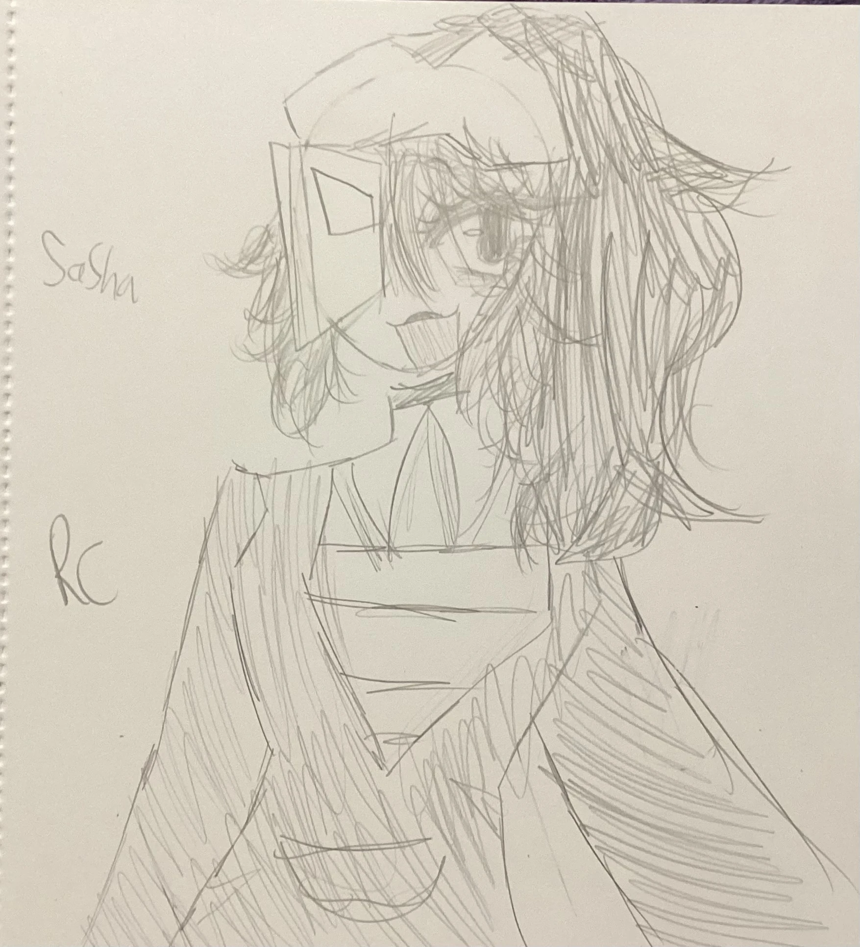 RAHHHH MISS SASHA FANART IN MY USUAL STYLE BUT ON PAPER CUZ FPE | Fandom