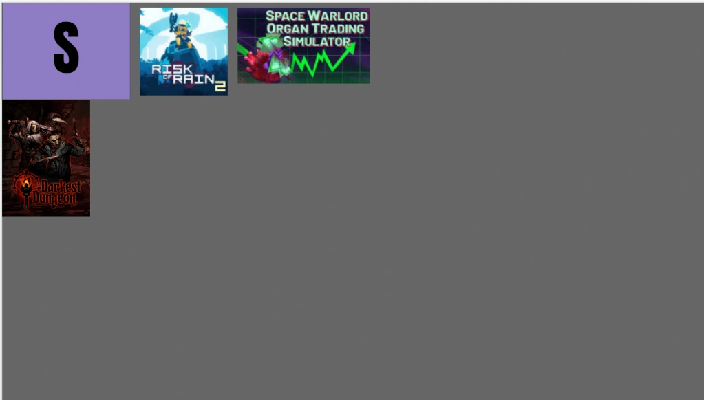 Tierlist of almost every game I've ever played | Fandom