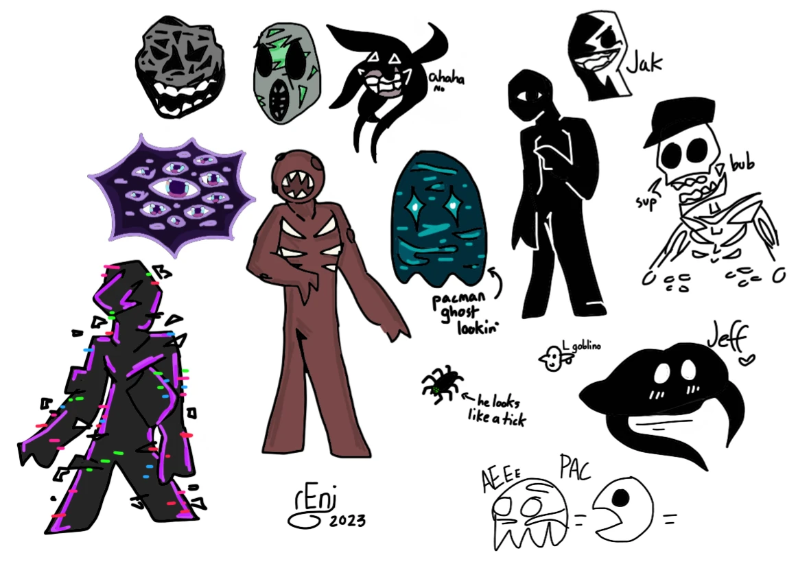 I drew some Doors sketches | Fandom