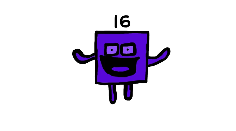 Here's another Numberblock I drew in Making Fiends style, it's 16! | Fandom