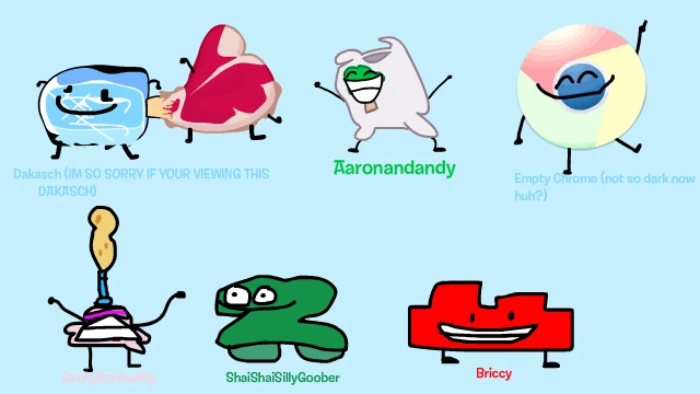 Depecting Wikians i know as BFDI objects! | Fandom
