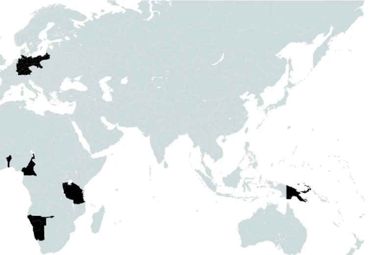 German Colonial Empire Flag Map Of The German Colonial Empire