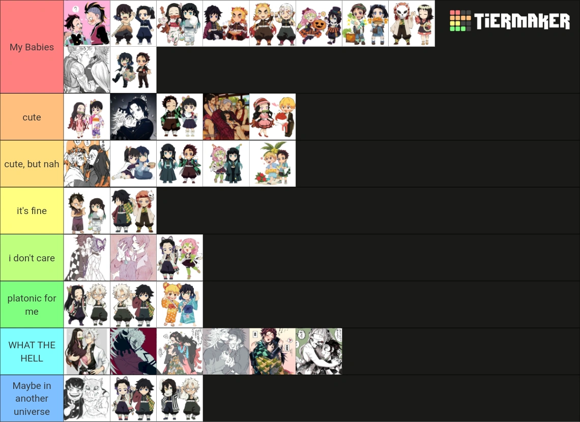 My KNY shipping tier | Fandom