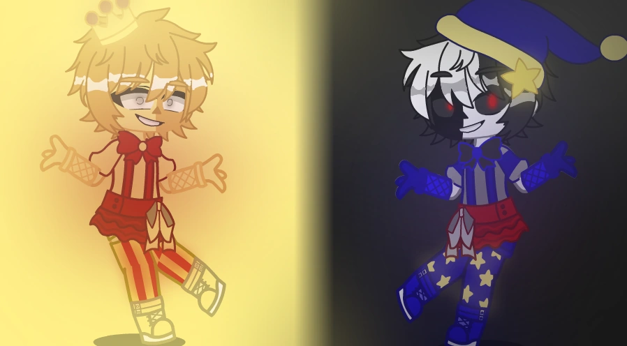 I edited the photo that I screenshotted of my Moondrop and Sundrop | Fandom