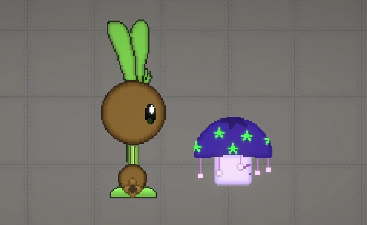 Look at my pixel plants!I made it for the game called Melon Sandbox ...