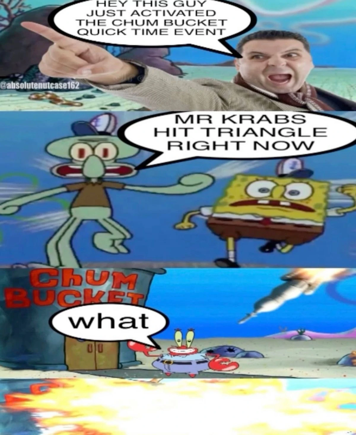 MR KRABS HIT TRIANGLE RIGHT NOW | Fandom