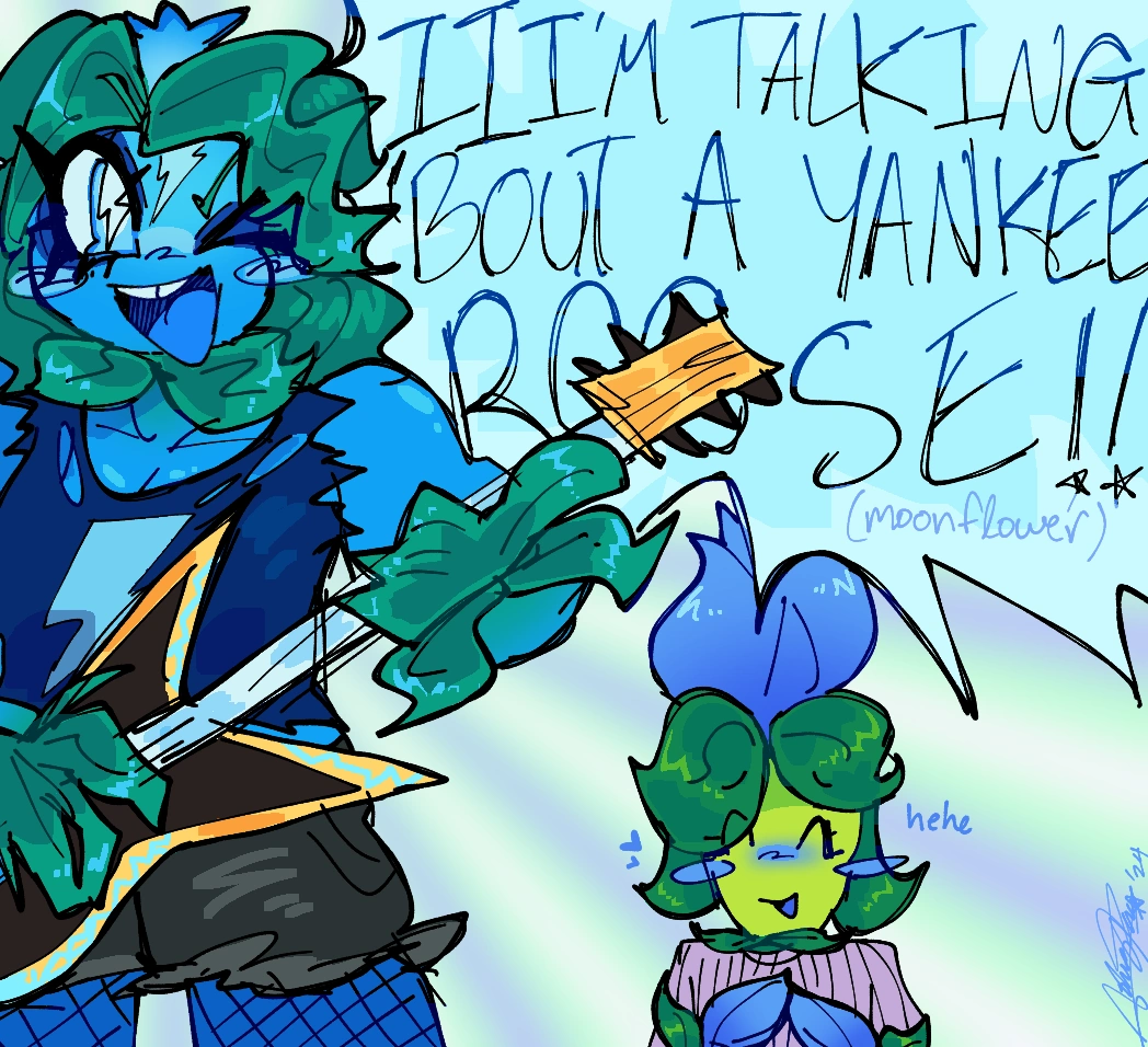 happy pride month here's some electric blueberry x moonflower | Fandom