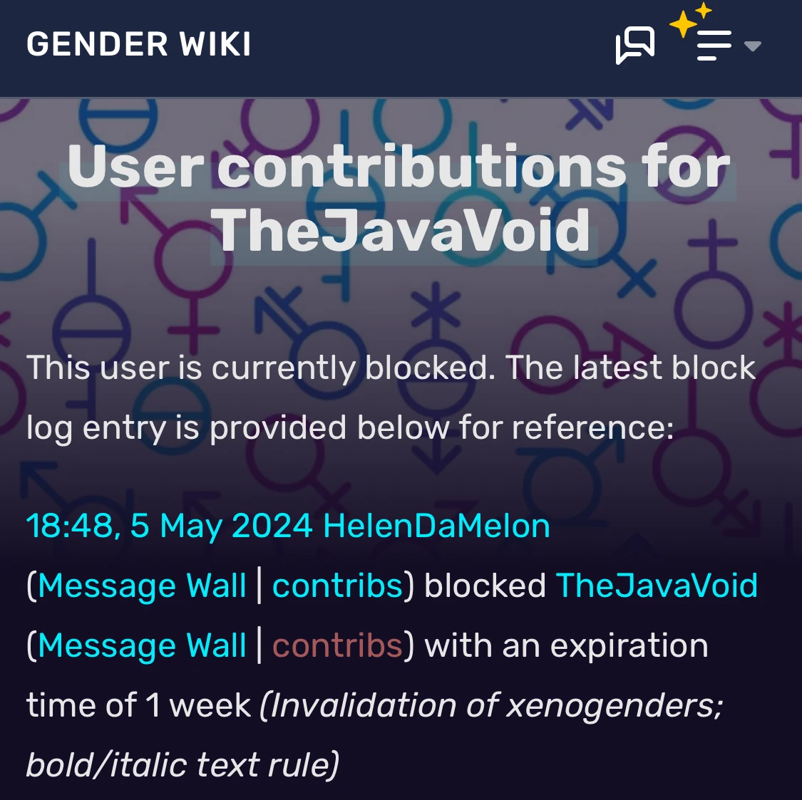 is this a valid reason for a ban? | Fandom