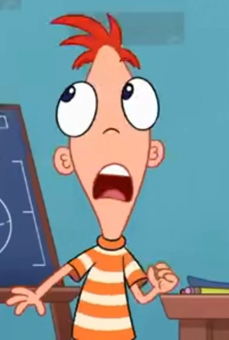 I found some front-facing Phineas shots in Candace's P&F Theme Song Takeover | Fandom