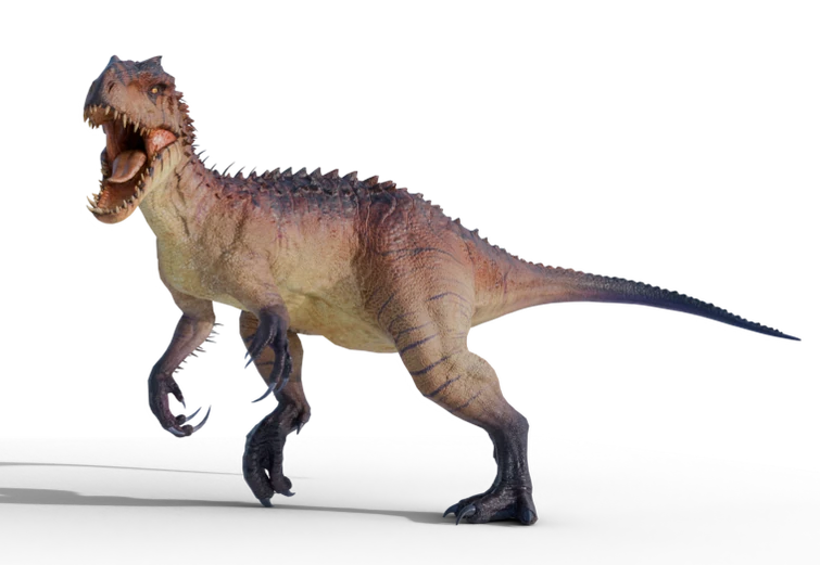 Did my first Blender test using my Sunset Indominus Rex model I painted ...