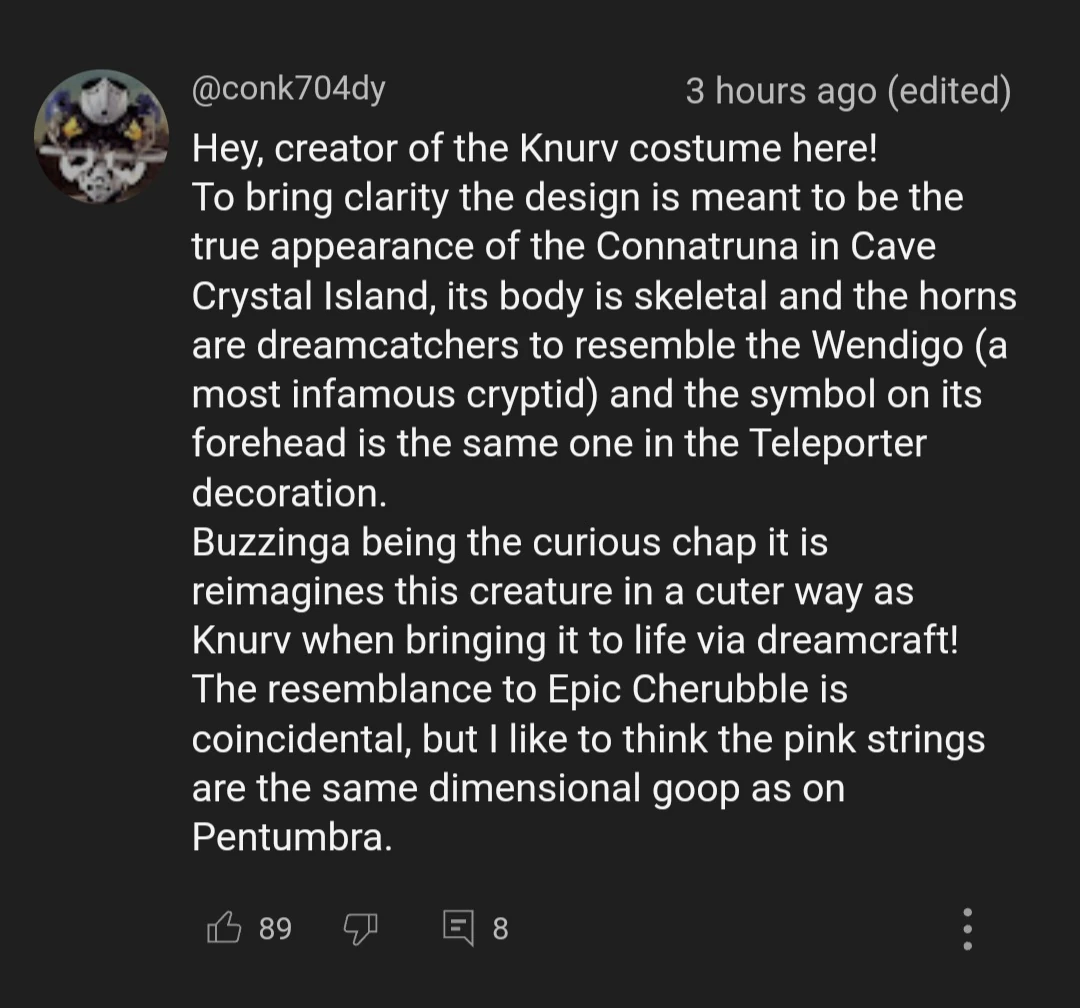Found some "official" info regarding Knurv's new Costume! | Fandom