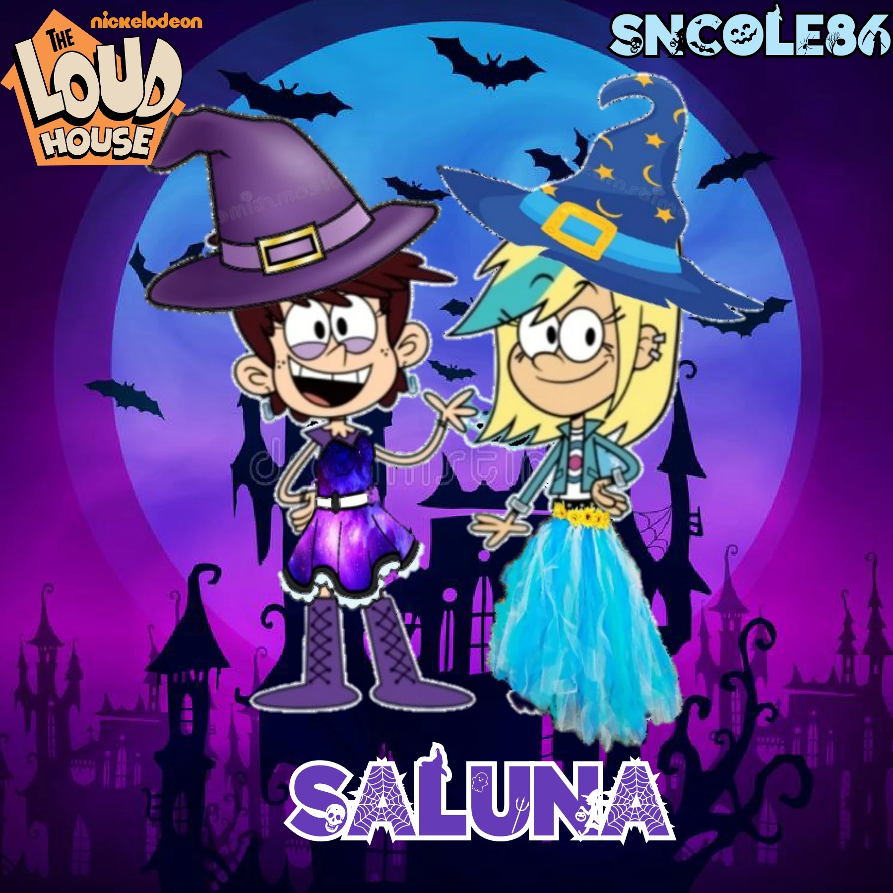 New SaLuna Halloween Posters 💜💙🧙‍♀️🎃👻 | Fandom