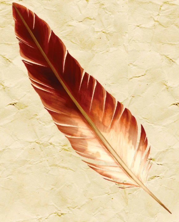 Falling Eagle Feather