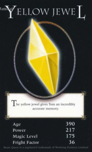 Yellow Jewel | Beast Quest Wiki | Fandom