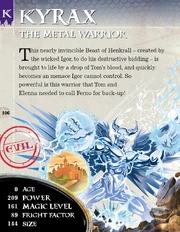 Kyrax the Metal Warrior | Beast Quest Wiki | Fandom