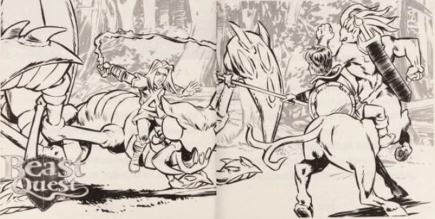 how to draw beast quest characters