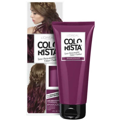 L'Oreal Paris:Colorista Semi-Permanent Colour Maroon 22 | Beauty ...