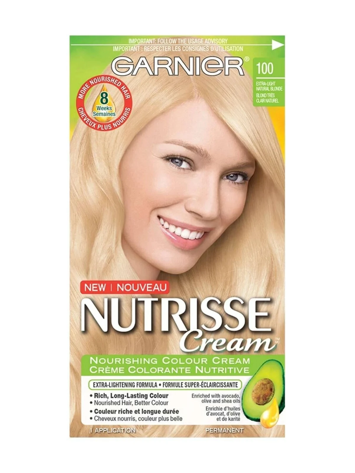 Garnier:Nutrisse Cream Extra Light Natural Blonde 100 | Beauty ...