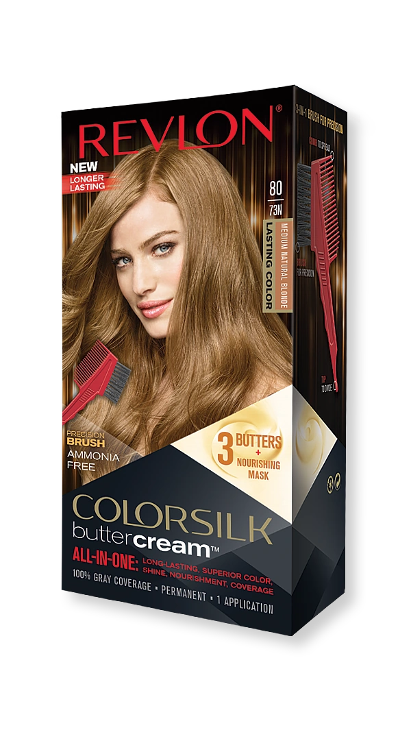 Revlon:ColorSilk Buttercream Medium Natural Blonde 80 | Beauty ...
