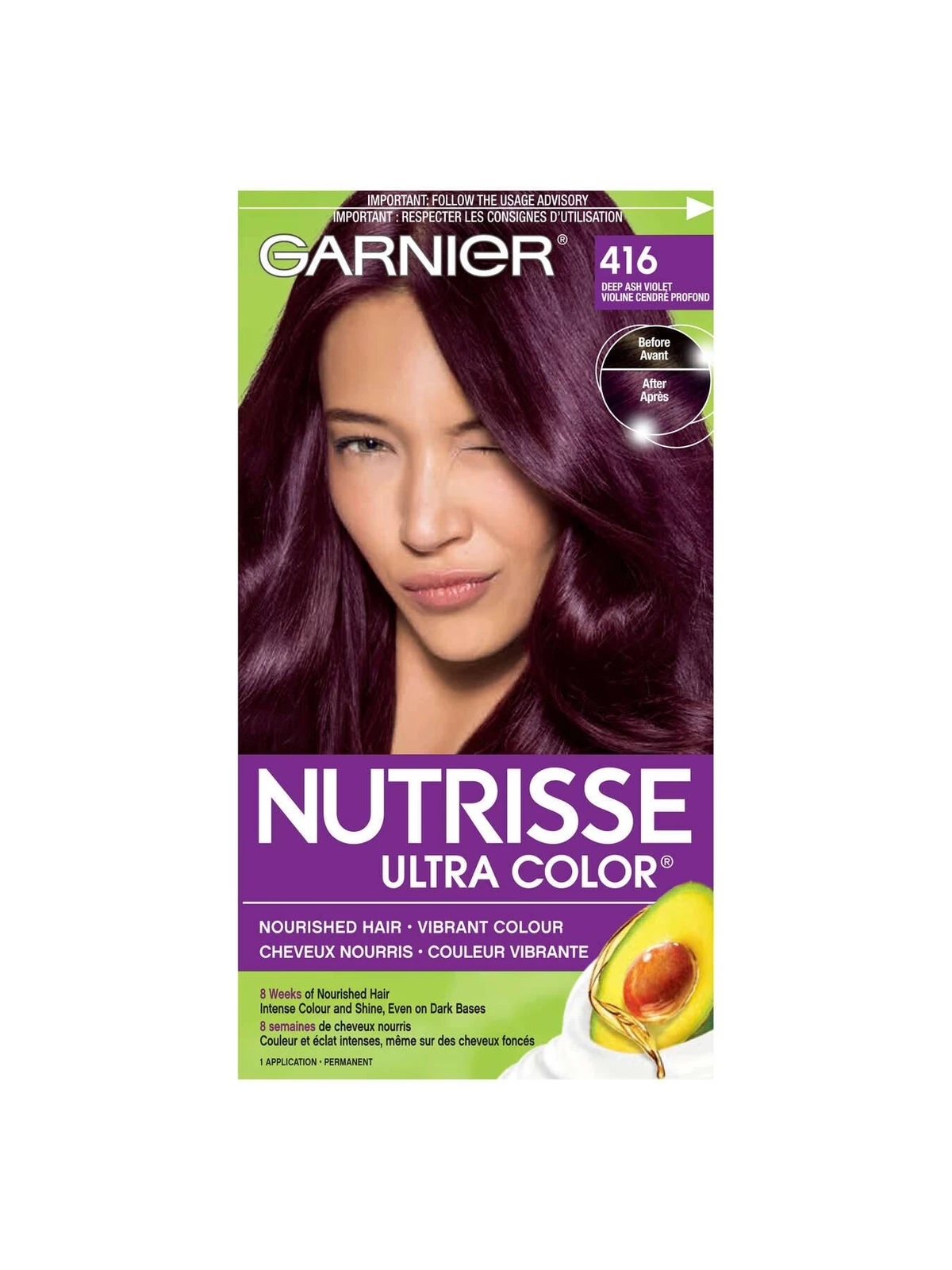 Garnier:Nutrisse Ultra Color Deep Ash Violet 416 | Beauty Lifestyle ...