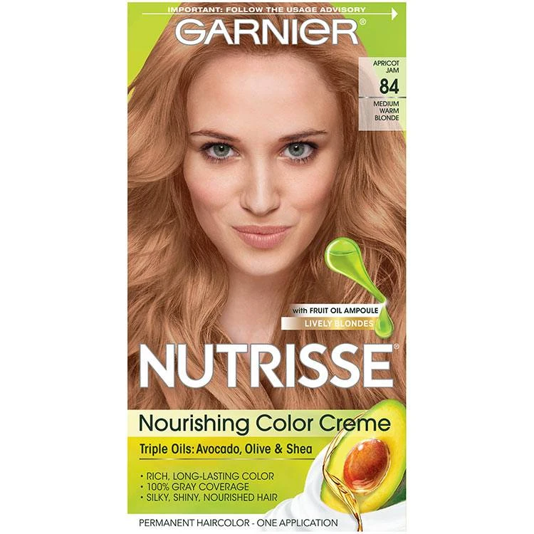 Garnier:Nutrisse Nourishing Color Creme Medium Warm Blonde 84 (Apricot ...