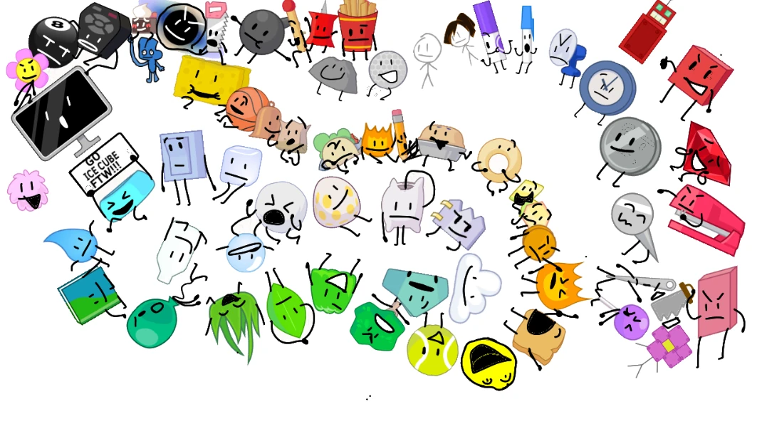 The entire Pre-Split BFB cast (fan art) | Fandom