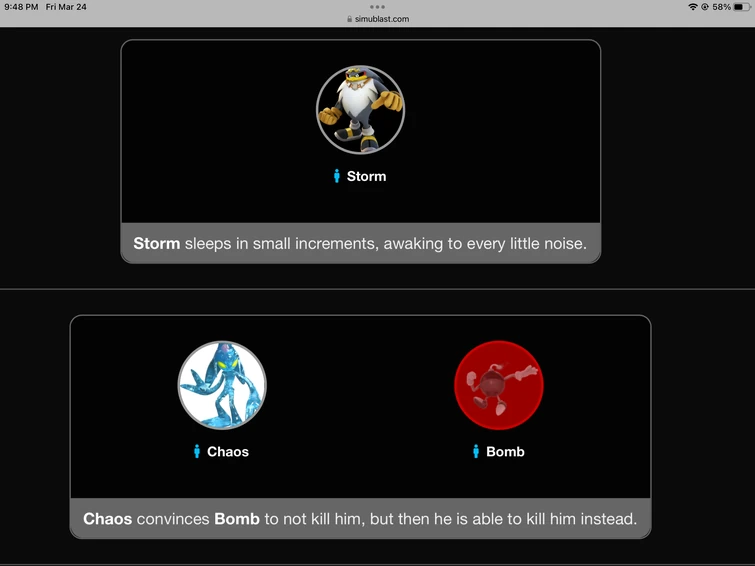Sonic characters in the hunger games simulator | Fandom
