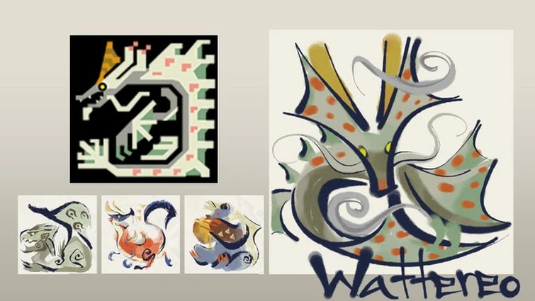 Here is some of my favorite fan-art of MH rise monster Icons made by ...