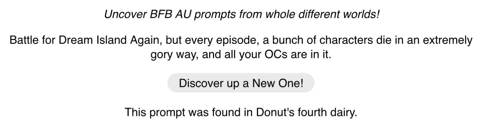 bfdia headcanons i got from perchance | Fandom