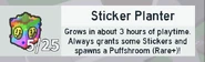 Sticker Planter | Bee Swarm Simulator Wiki | Fandom