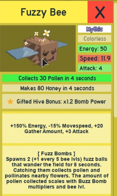 User blog:Tahaym/Fuzzy Bee | Bee Swarm Simulator Wiki | Fandom