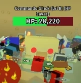 Commando Chick Bee Swarm