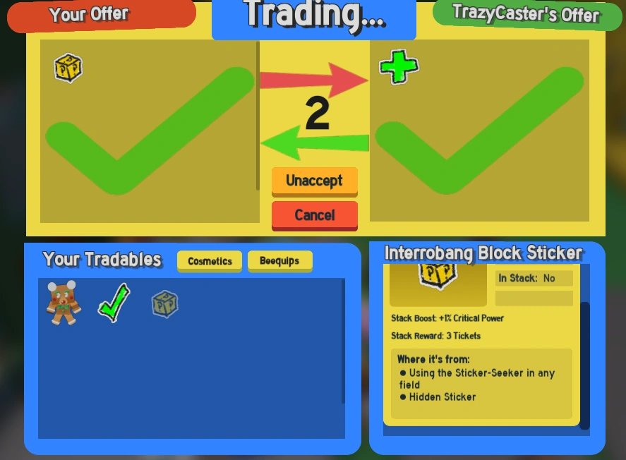 Trading | Bee Swarm Simulator Wiki | Fandom