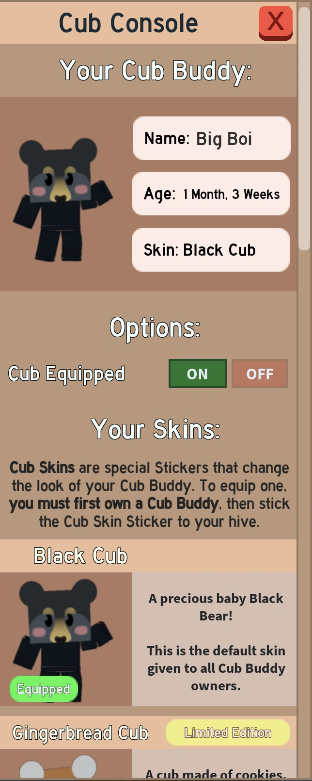Cub Console | Bee Swarm Simulator Wiki | Fandom