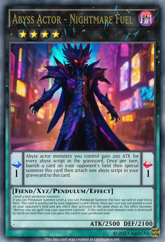 A new abyss actor card | Fandom