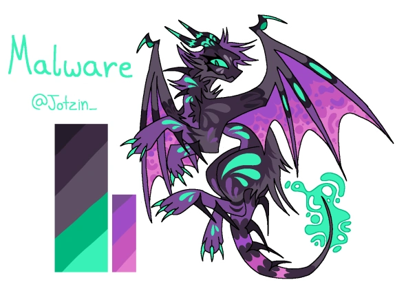 malware ( oc ) redesign yay :| | Fandom