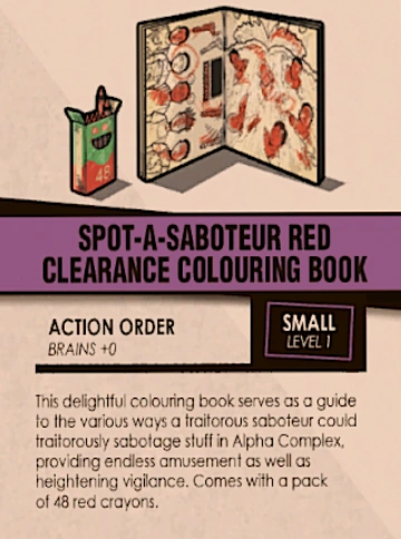 Spot-A-Saboteur Red Clearance Colouring Book | BeeDoodle's Paranoia ...