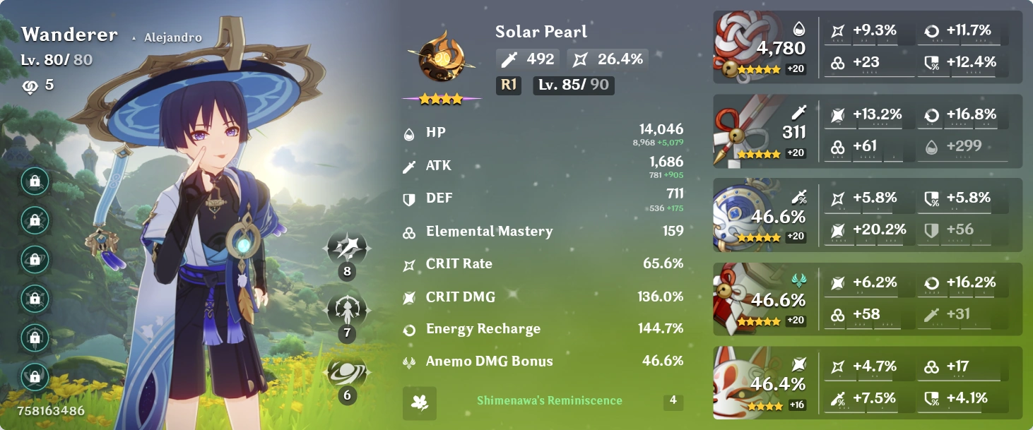 Thoughts on my Wanderer build? | Fandom